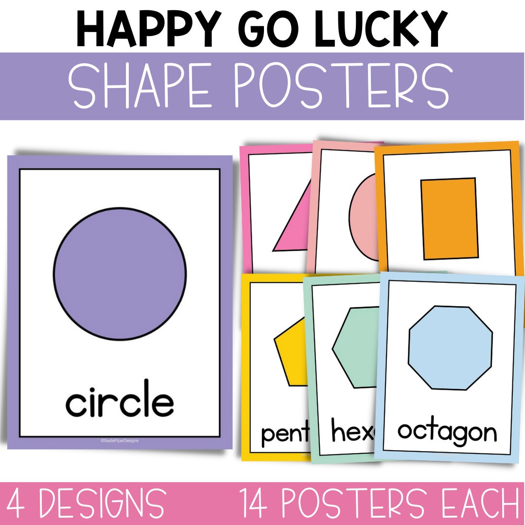 Shape Posters for Classroom, 2D Shape Posters Display for Classroom ...