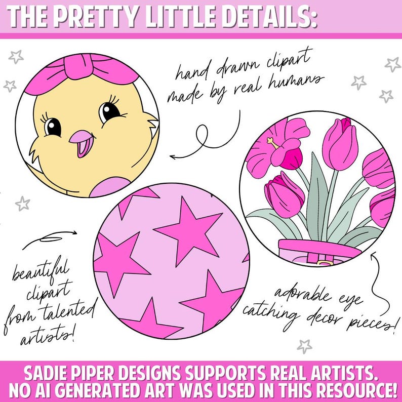 Hot Pink Easter Spring Bulletin Board Pastel Spring Classroom Decor ...