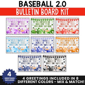 Baseball Bulletin Board Decor, Sports Bulletin Board, Sports Themed ...