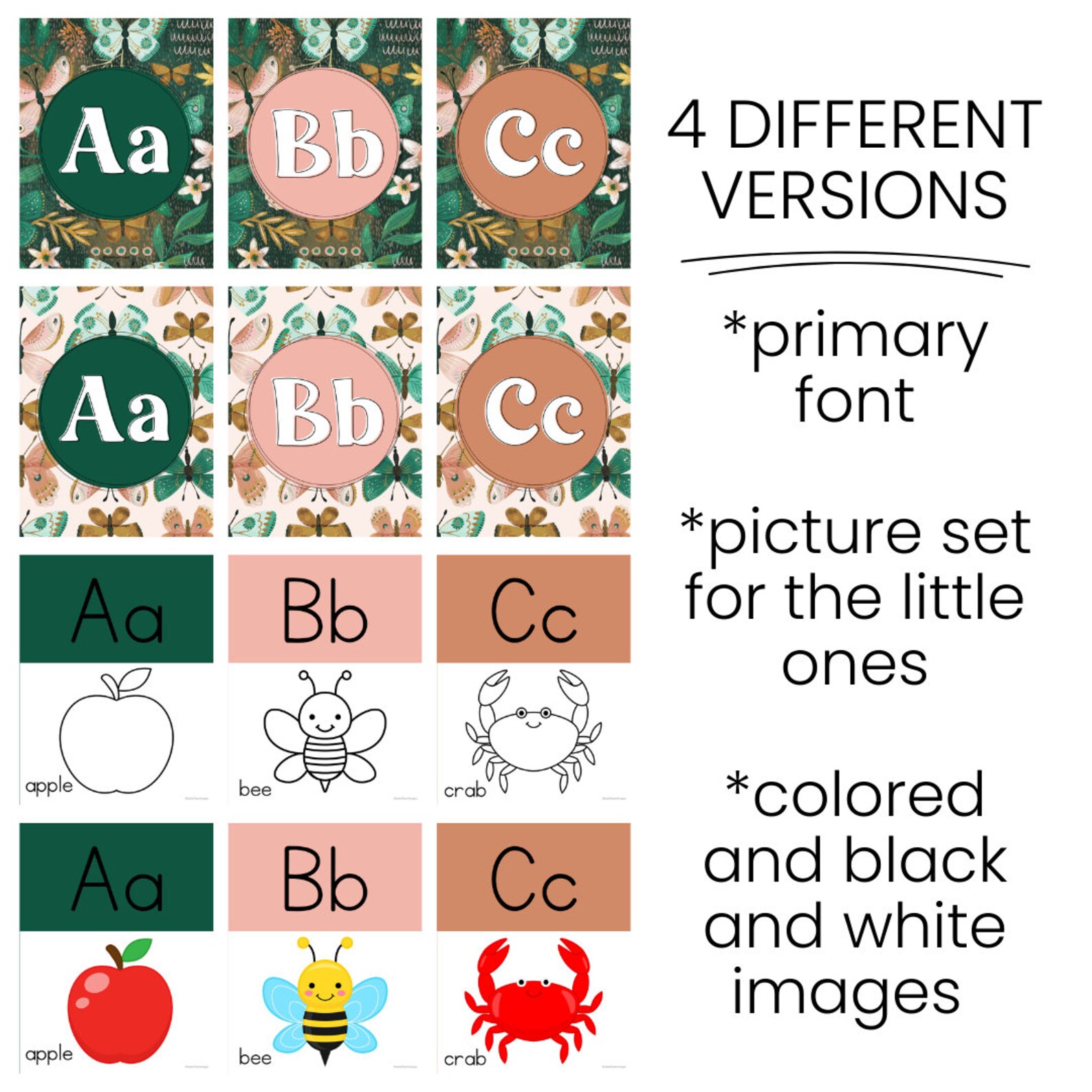 Tropical Alphabet Posters, Printable Classroom Decor, Instant Download ...