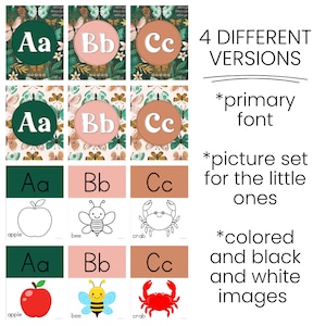 Tropical Alphabet Posters, Printable Classroom Decor, Instant Download ...