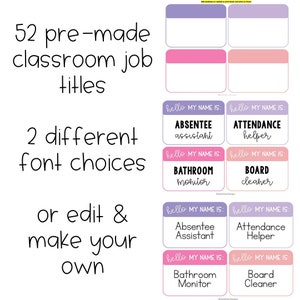 Editable Classroom Job Display, Groovy Retro Classroom Decor, Classroom ...