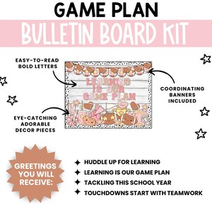 Football Bulletin Board Decor, Sports Bulletin Board, Sports Themed ...