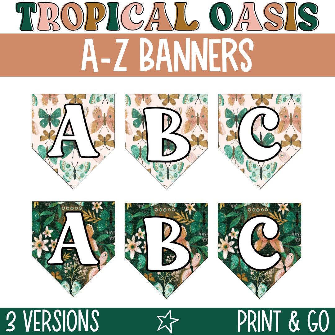 Bulletin Board Letters, Classroom Banners, Banners for Classroom ...