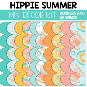 Retro Groovy Summer Mini Decor Kit, Retro Classroom Decor, Groovy ...