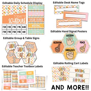 Retro Remix Classroom Decor Bundle, Groovy Classroom Decor, Bright ...