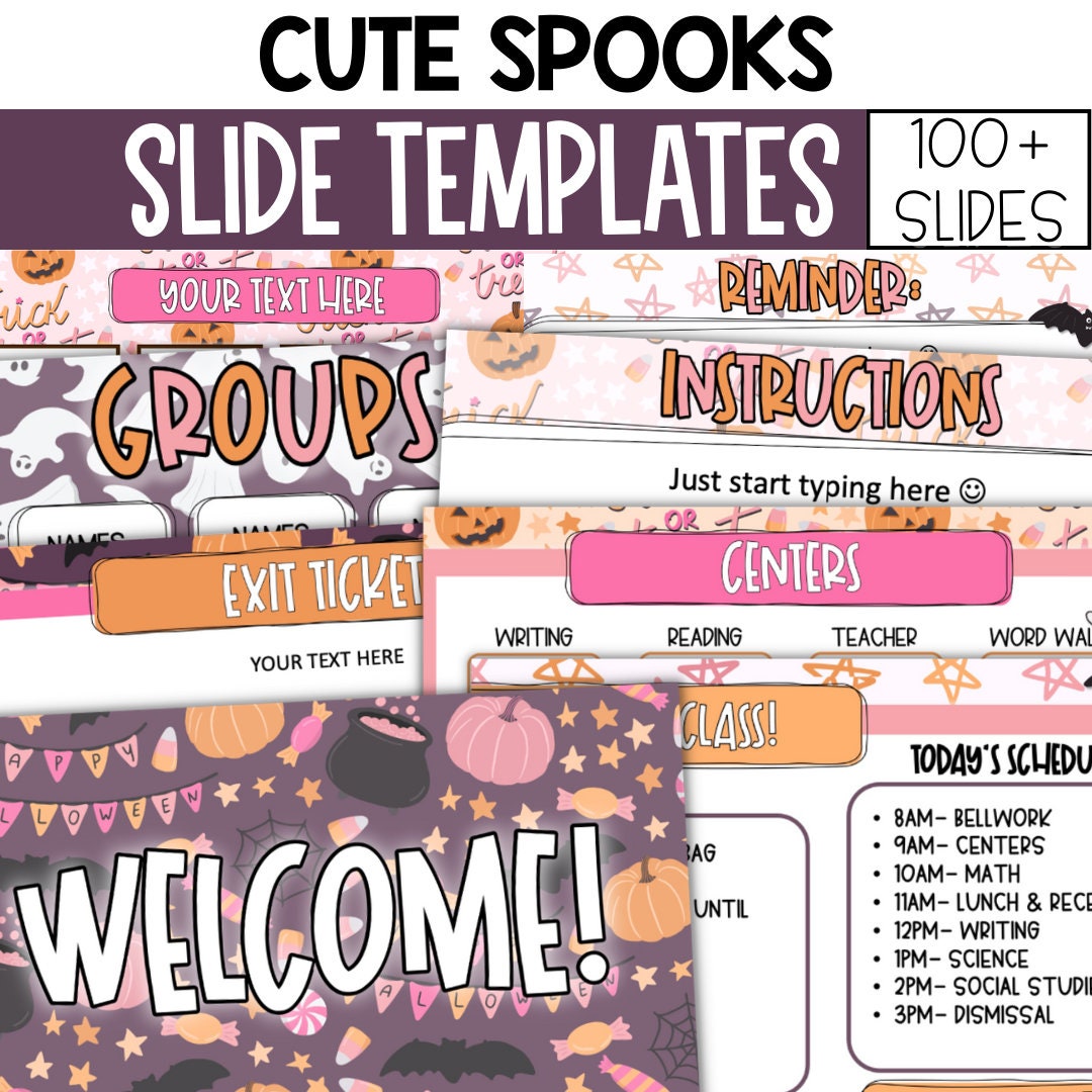 Halloween Slide Templates, Retro Halloween Google Slides, Halloween ...