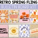 Groovy Retro Spring Easter Bulletin Board Kit, Spring Bulletin Board ...