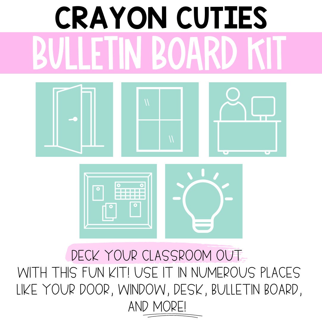 Back to School Bulletin Board Decor, Rainbow Classroom Decor, Open ...