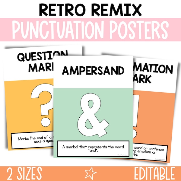 Punctuation Poster - Etsy