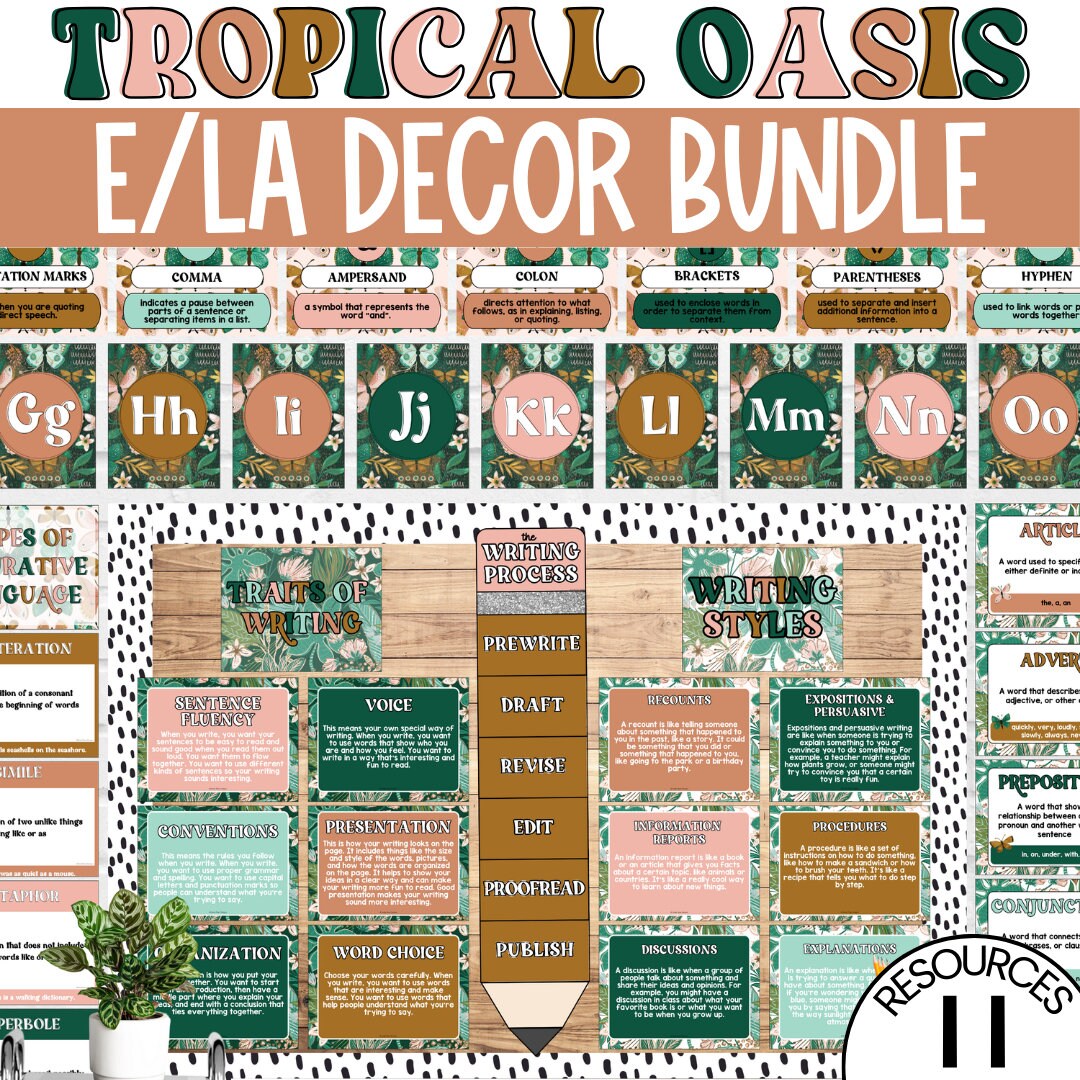 English Posters, Language Arts Posters for Classroom, Writing Posters ...