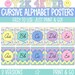 Cursive Alphabet Posters for the Classroom, Elementary School Alphabet ...