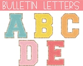 Back to School Varsity Bulletin Board Letters Letter Clipart - Etsy