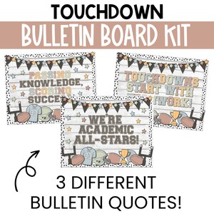 Football Bulletin Board Decor, Sports Bulletin Board, Sports Themed ...