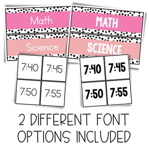 Editable Daily Schedule Display for Classroom, Daily Schedule Cards ...