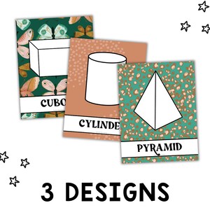 3D Shape Posters for Classroom, 3D Shape Posters Display for Classroom ...