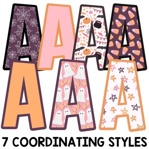 Cute Halloween Bulletin Board Letters, Letter Clipart, Printable ...