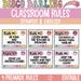 Retro Disco Cowgirl Color Posters for Classroom, Spanish Color Posters ...