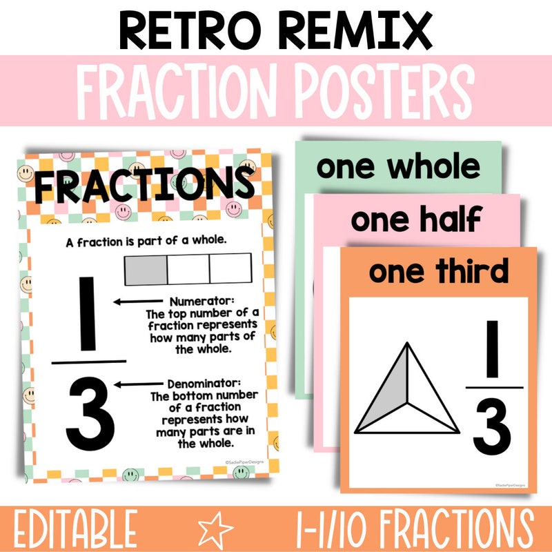 Fractions - Etsy