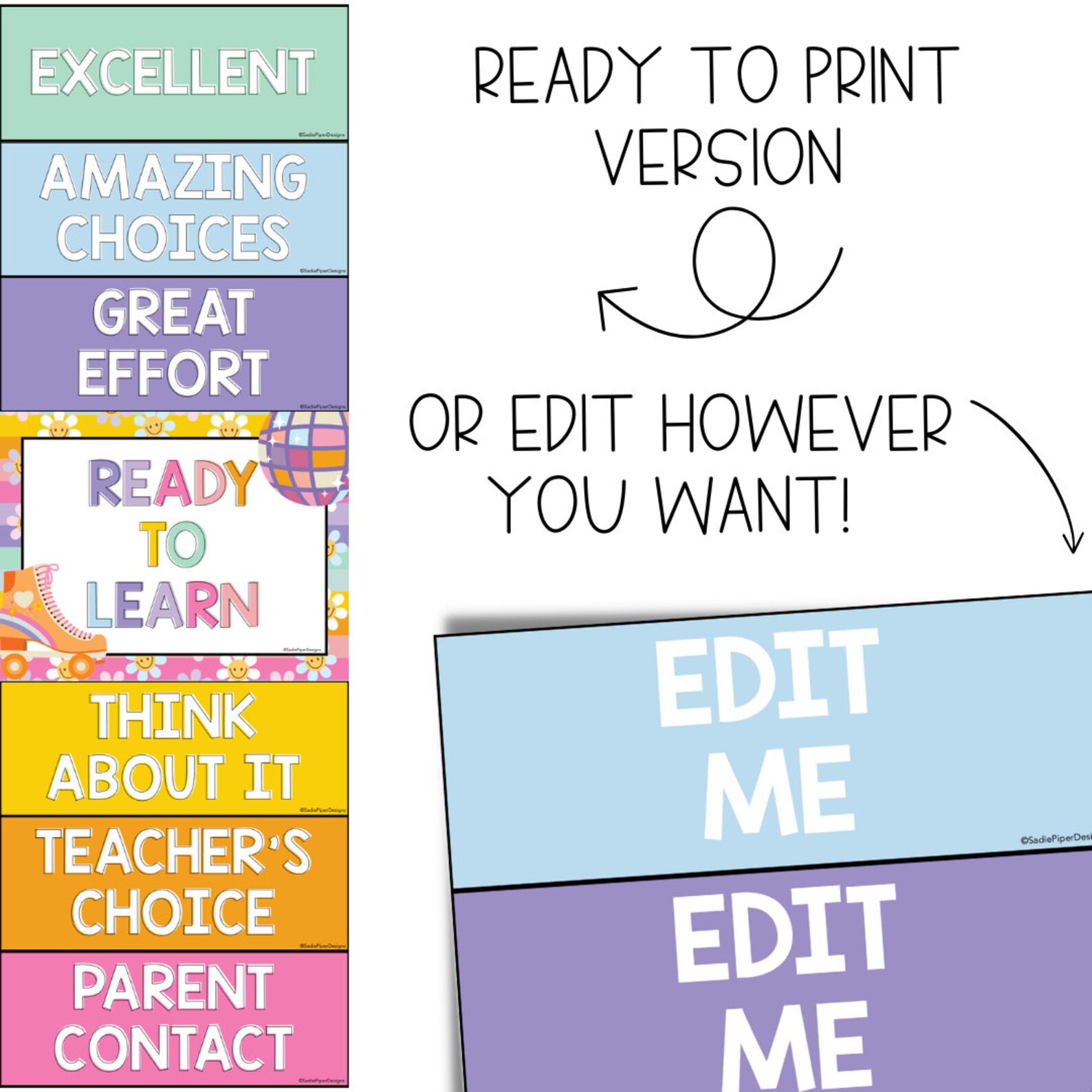Behavior Clip Chart for Classroom, Reward Chart, Responsibility Chart ...