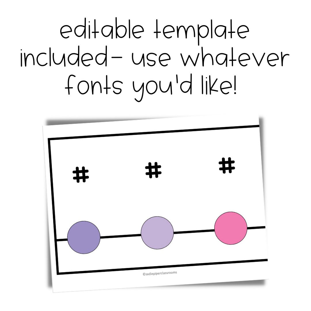 Editable Number Line for Classroom, Number Line With Negatives ...