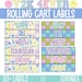Editable Rolling Cart Labels, Retro Classroom Decor, Classroom Labels ...