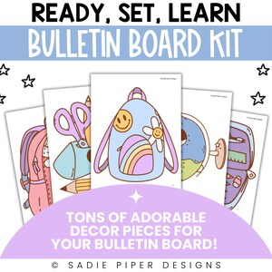 Back to School Bulletin Board Decor, Rainbow Classroom Decor, Open ...