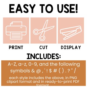 Groovy Retro Bulletin Board Letters, Letter Clipart, Printable Bulletin ...