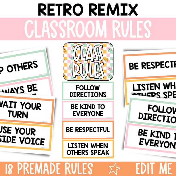 Classroom Rules - Etsy