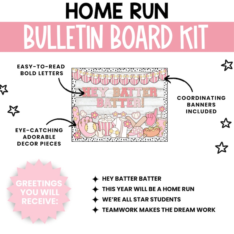 Baseball Bulletin Board Decor, Sports Bulletin Board, Sports Themed ...