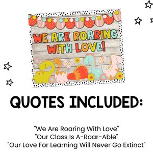 Dinosaur Valentines Bulletin Board Decor, February Bulletin Board ...