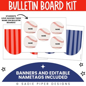 Baseball Bulletin Board Decor, Sports Bulletin Board, Sports Themed ...