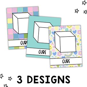 3D Shape Posters for Classroom, 3D Shape Posters Display for Classroom ...