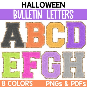 Retro Varsity Bulletin Board Letters, Letter Clipart, Printable ...