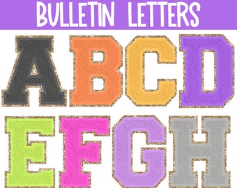Varsity Bulletin Board Letters, Letter Clipart, Printable Bulletin ...
