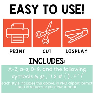 Valentines Bulletin Board Letters, Letter Clipart, Printable Bulletin ...