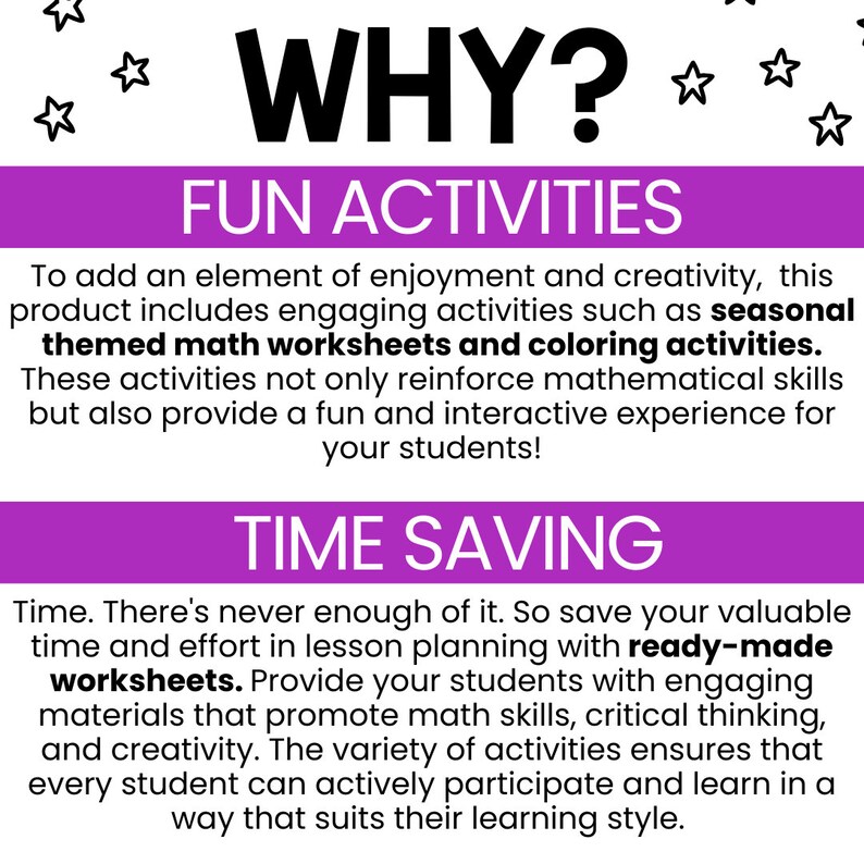 Halloween Math Worksheets for 3rd Grade, NO PREP 3rd Grade Fall Math ...