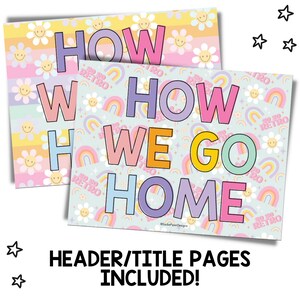 Retro Dismiaal Chart for Classroom, How We Go Home Display Chart ...