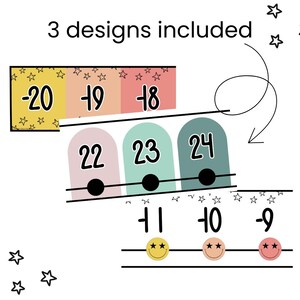 Disco Cowgirl Number Line for Classroom, Retro Number Line With ...