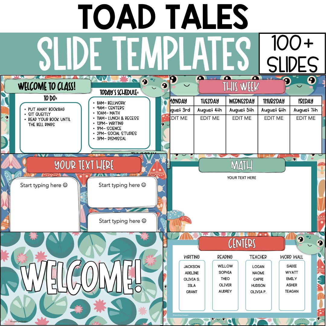 Spring Slide Templates for Classroom, Groovy Slides Templates ...