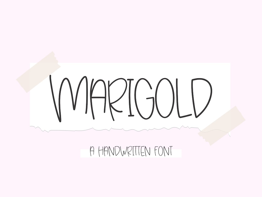 Marigold Font, Handwritten Font, Fonts for Cricut, Teacher Fonts ...