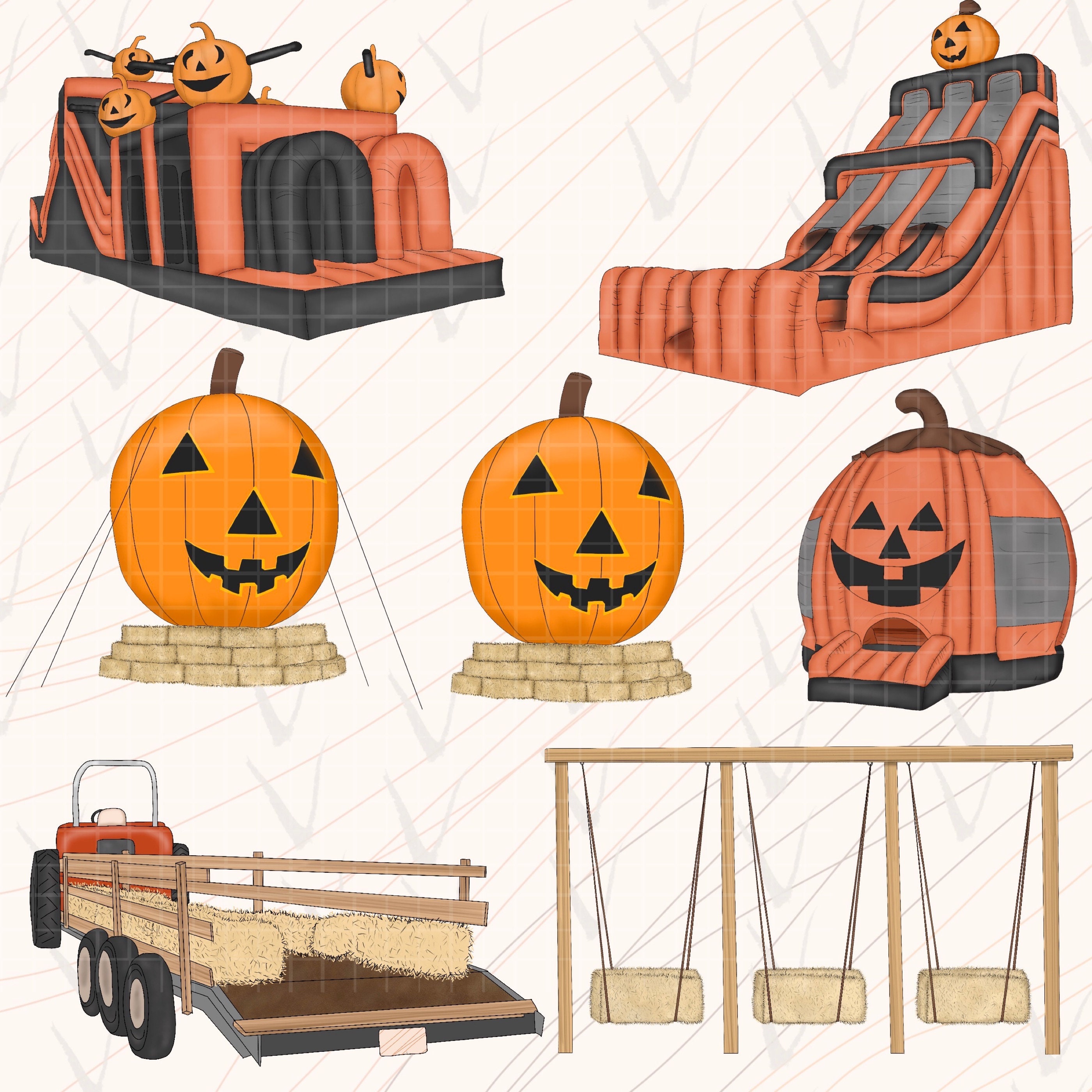 FALL FESTIVAL Clipart Autumn Clipart Clipart for Planner - Etsy