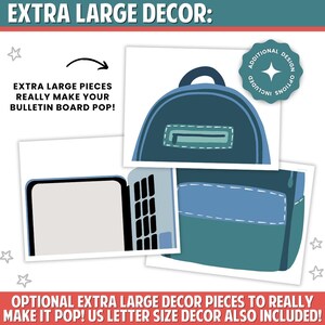 Checkered Back to School Bulletin Board Kit, Red Blue Open House ...