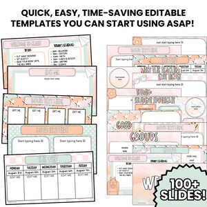 Retro Back to School Slide Templates, End of Year Slides Classroom ...