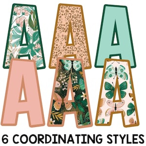 Tropical Bulletin Board Letters, Letter Clipart, Printable Bulletin ...