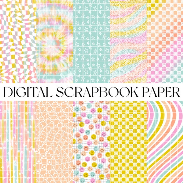 Coral Digital Paper - Etsy