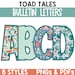 Spring Frog Bulletin Board Letters, Letter Clipart, Printable Bulletin ...