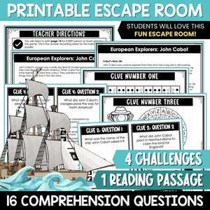 Social Studies Escape Room for Kids, Printable Party Game, Birthday ...