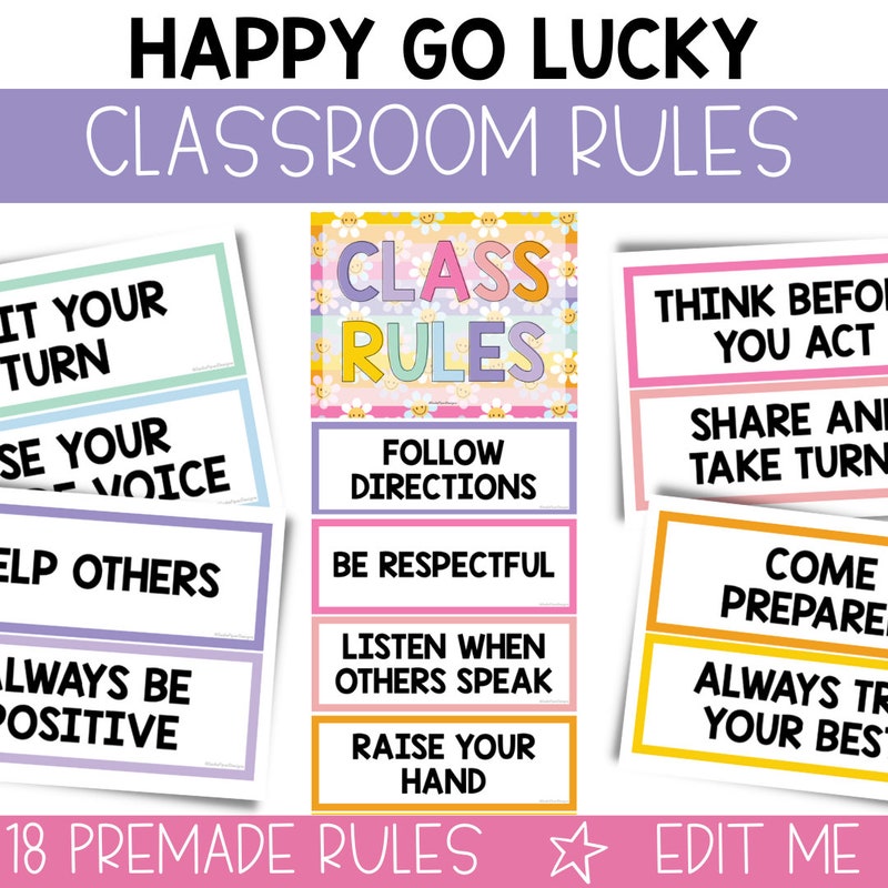 Classroom Rules - Etsy