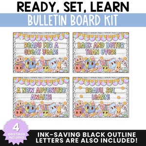 Back to School Bulletin Board Decor, Rainbow Classroom Decor, Open ...
